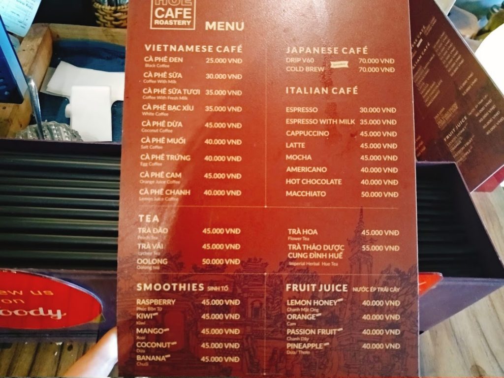 HUE CAFE ROASTERY-2区街歩きの休憩に♪ベトナム名物「エッグコーヒー」を飲んでみて！ - ベトナムリアルガイド