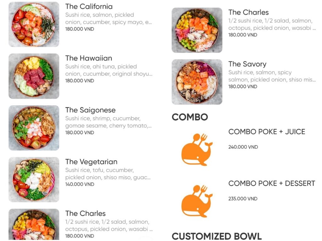 ハワイ料理のポキ丼専門店「Poke Saigon」タオディエン