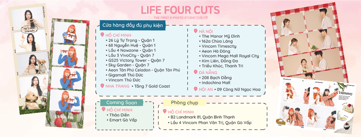 韓国発プリクラ機「Life4cuts（人生4カット）」ベトナムに登場！